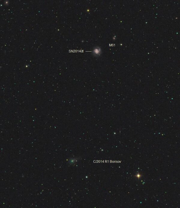 M61, La Supernova E La Cometa | Coelum Astronomia