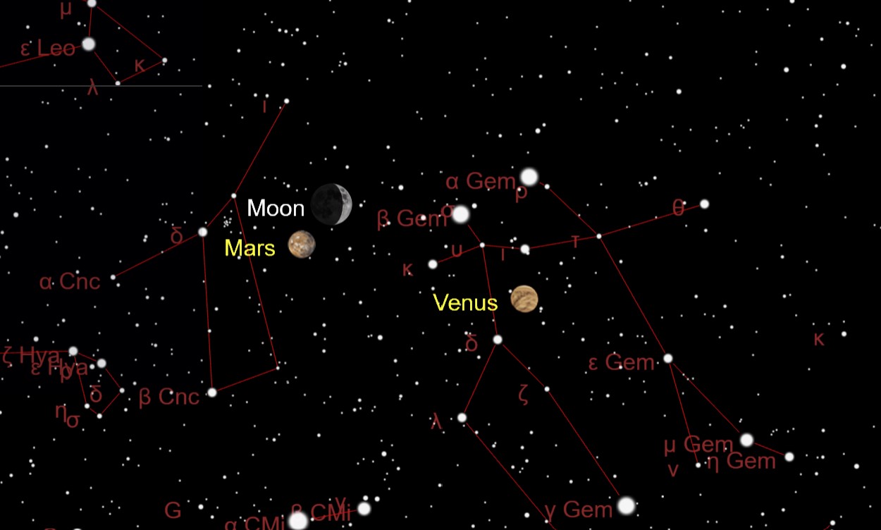 Luna - Venere - Marte 23 e 24 maggio - Coelum Astronomia Luna - Venere - Marte 23 e 24 maggio - Coelum Astronomia