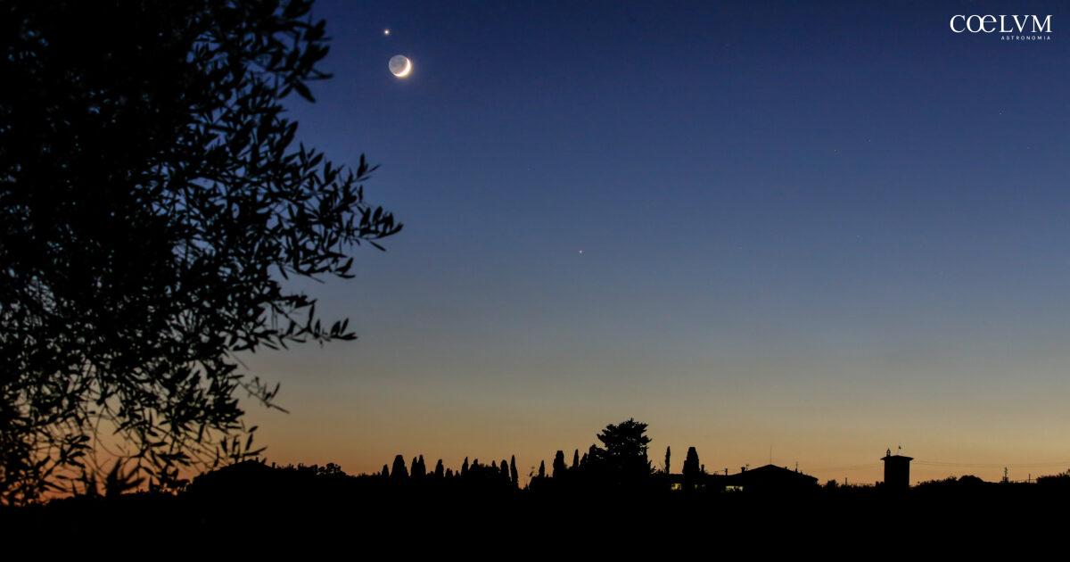 Congiunzione Luna Venere con Giove | Coelum Astronomia