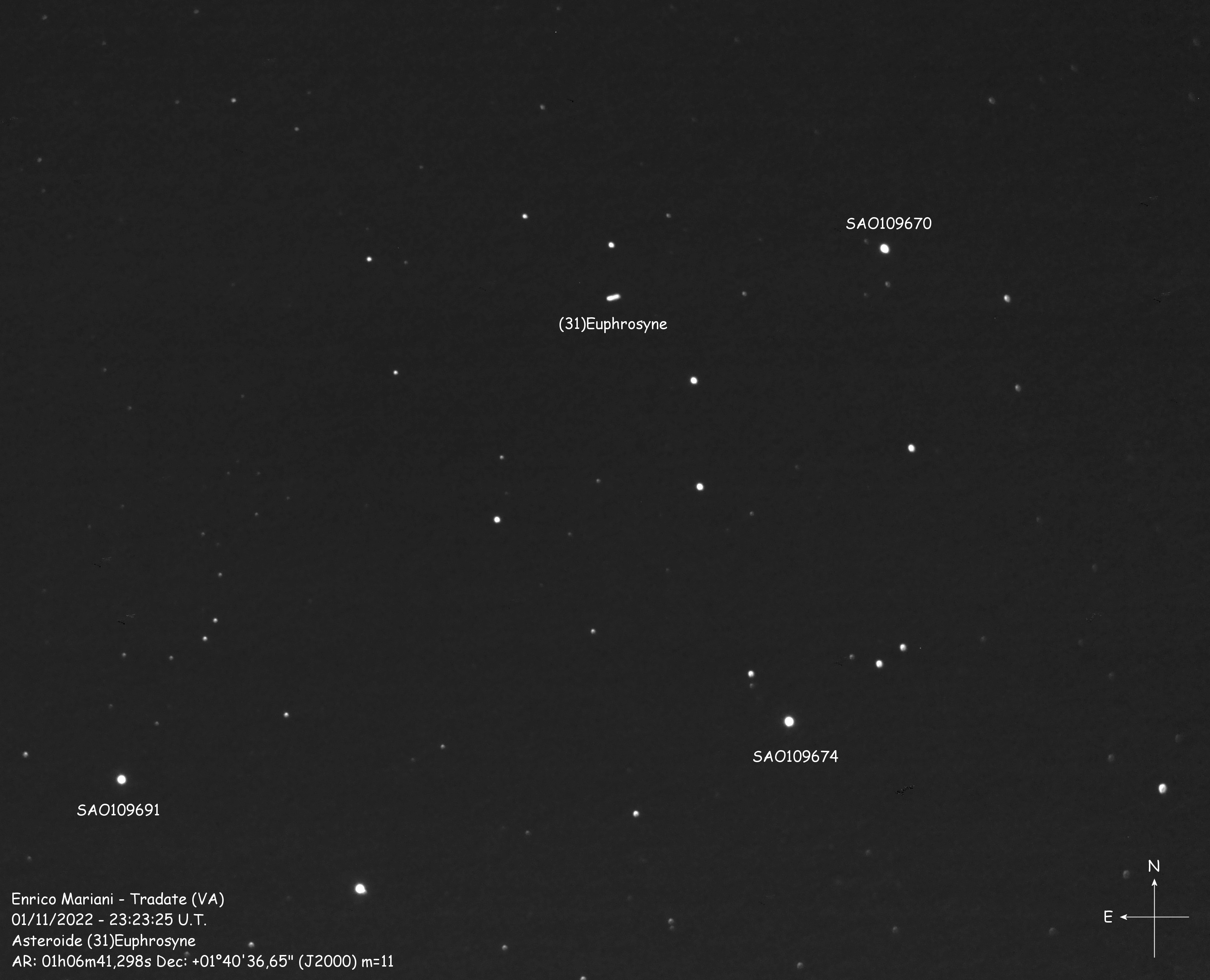 Asteroide (31)Euphrosyne Archivi - Coelum Astronomia